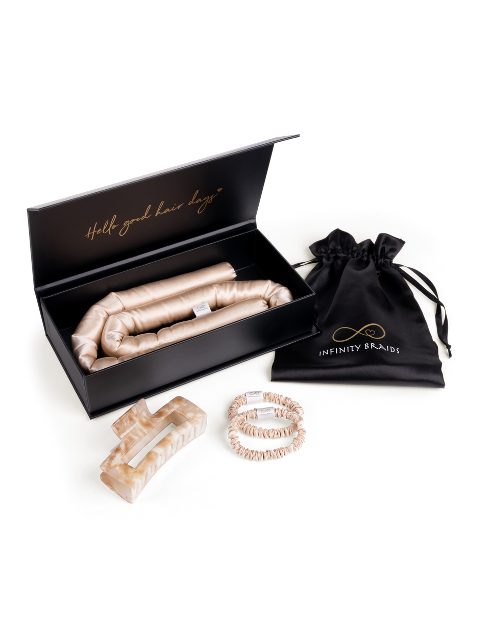 100% Silk Heatless Curls - Infinity Braids® - Infinity Heatless Curls