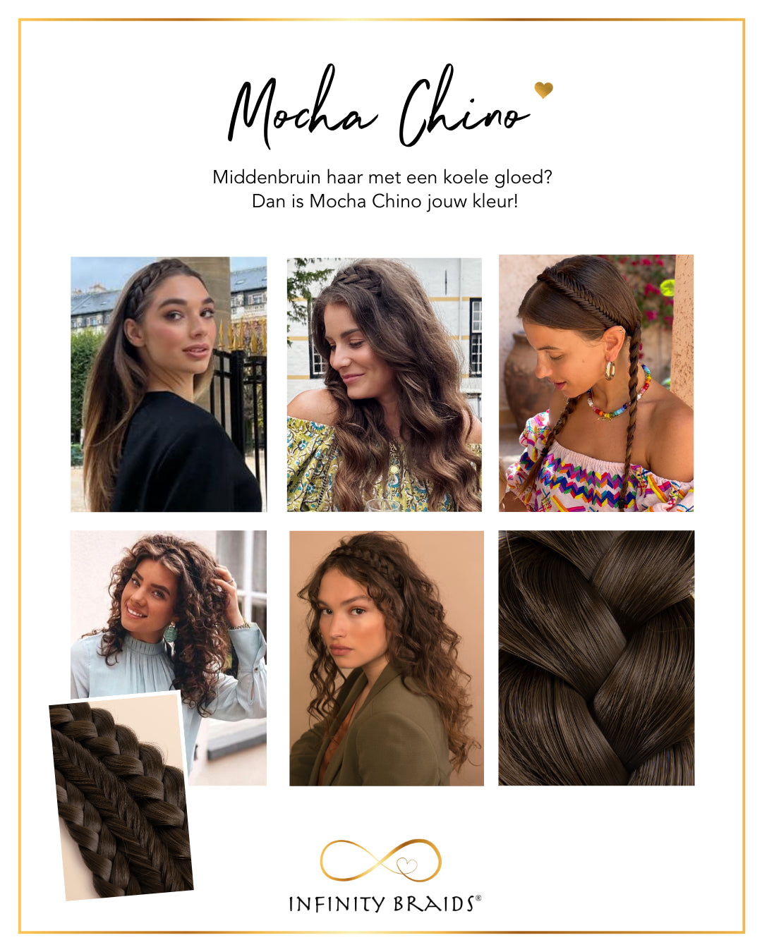 Infinity Braids® - Viènne - Mocha-Chino