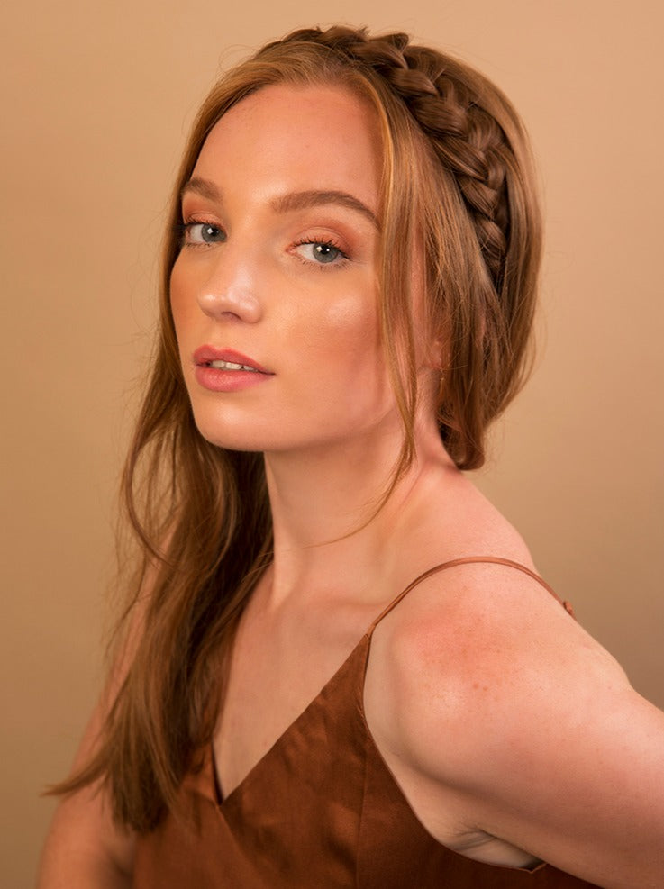 Infinity Braids® - Braided Headband - Viènne - Apricot Amber