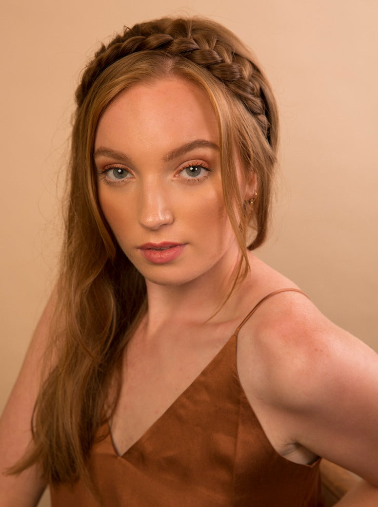 Infinity Braids® - Braided Headband - Viènne - Apricot Amber
